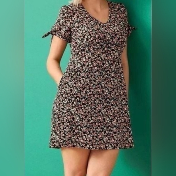 LOFT | Dresses | Loft Plus Size Skater Dress Vneck Fit Flare Dress ...